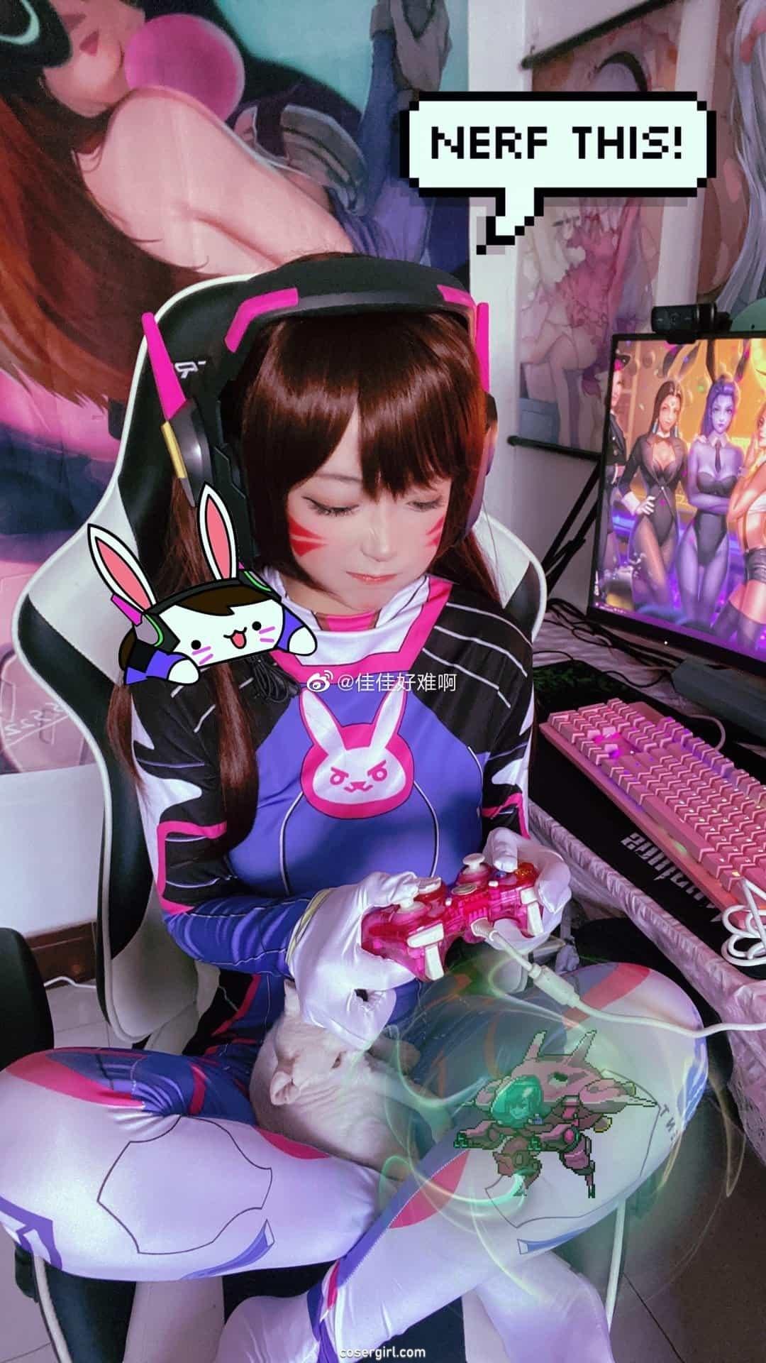 佳佳好难啊 VOL.15 守望先锋DVA - coser福利社