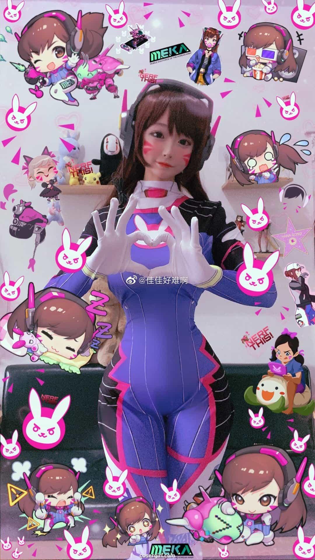 佳佳好难啊 VOL.15 守望先锋DVA - coser福利社